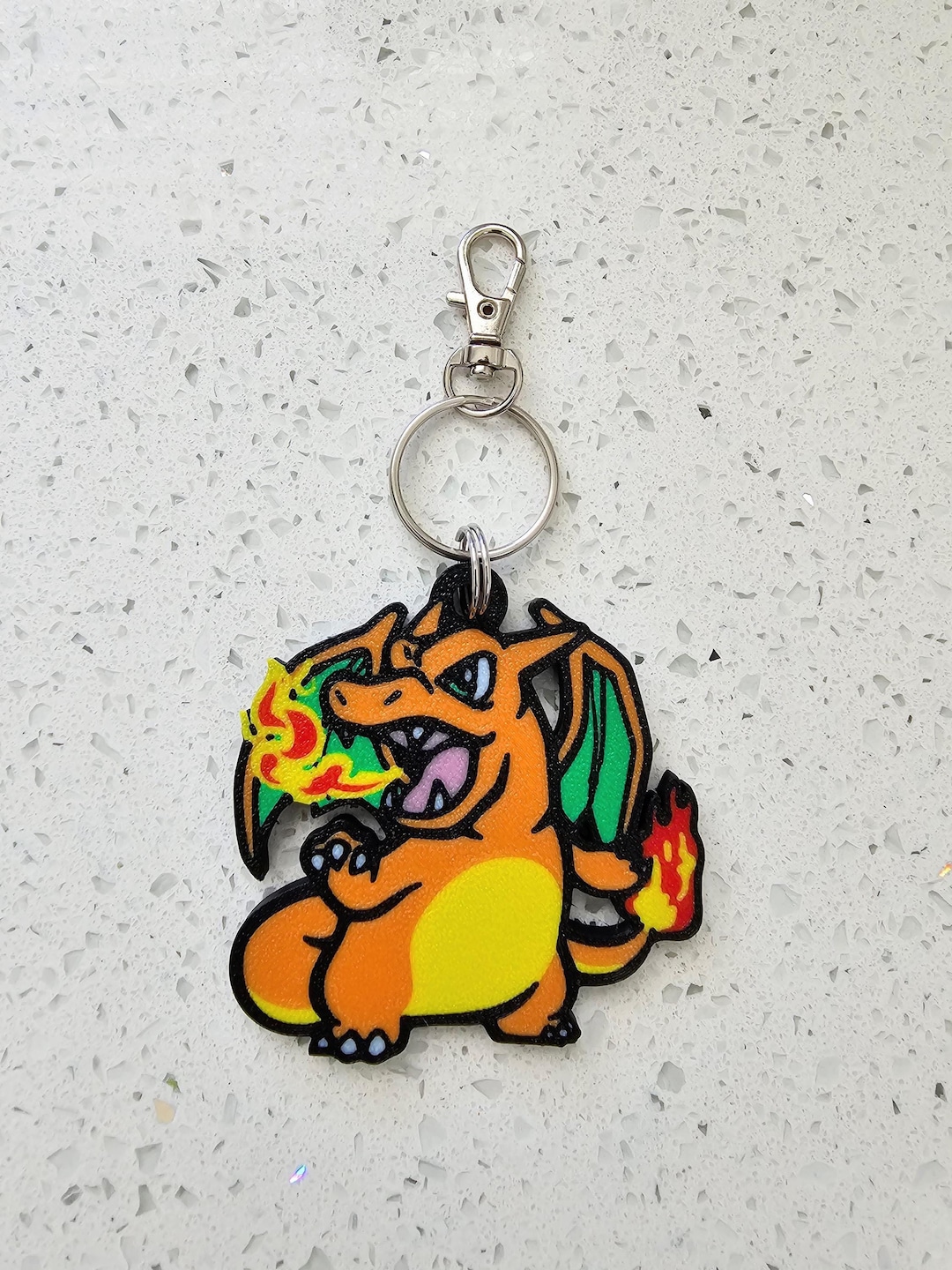 Charizard Pokemon Keychain Backpack Tag 3D Printed Pokémon Gift - Etsy