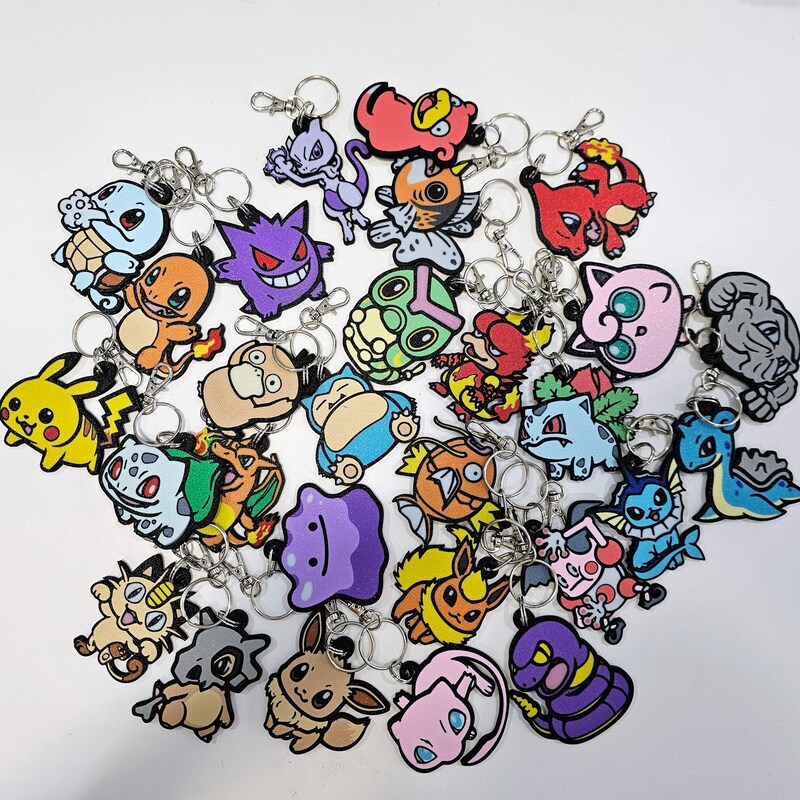 Pokémons Keychain - Etsy