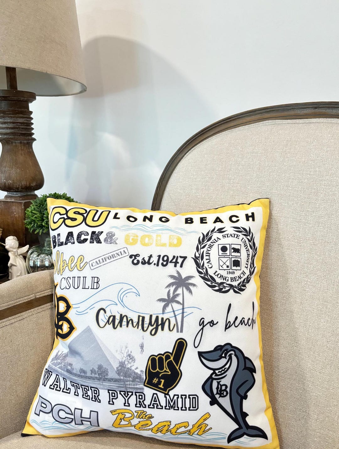 CSULB Digital Download Pillow Design for College Acceptance Bed Party ...