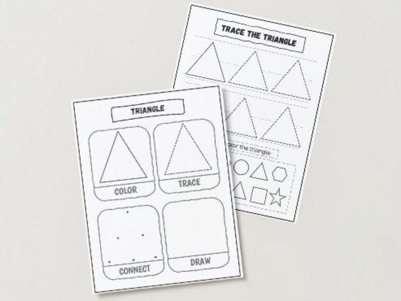 Learn Your Shapes Digital Download Pages Preschool Kindergarten ...