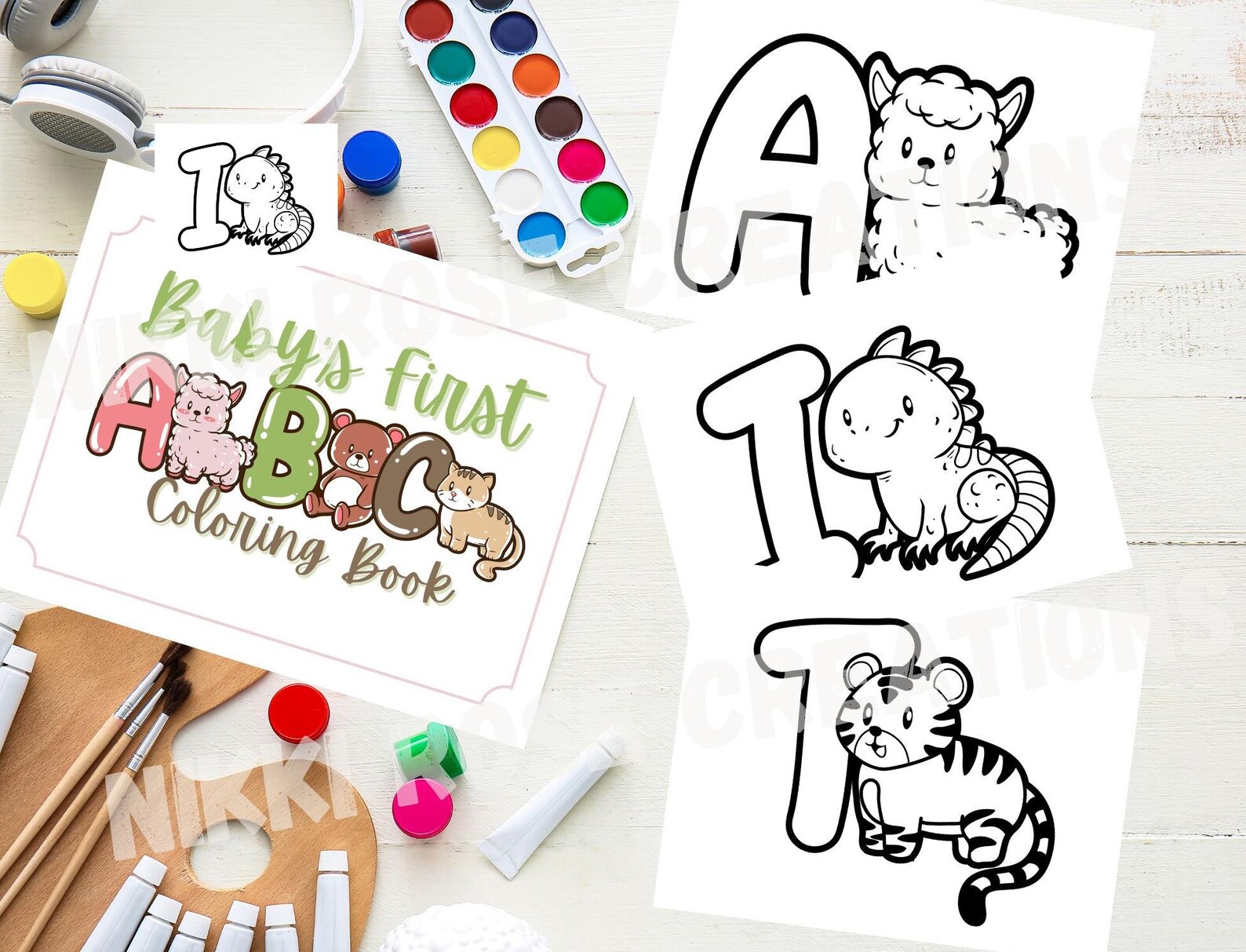 Baby's First Coloring Book Digital Download Coloring Pages Preschool ...