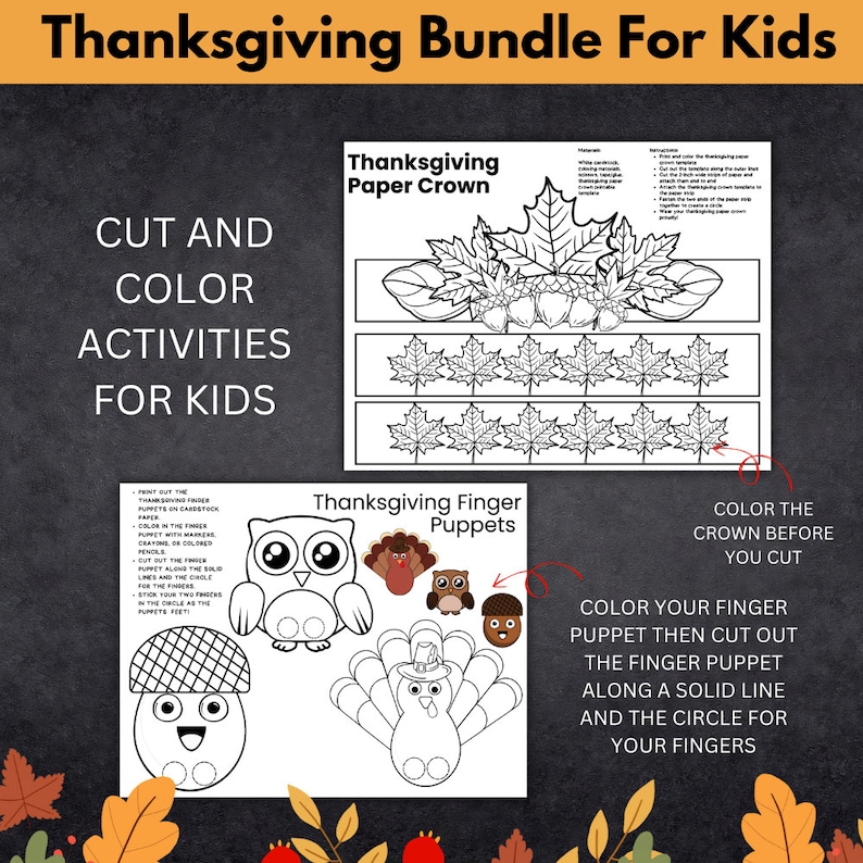 Thanksgiving Games for Kids Printable Thanksgiving Activity for ...