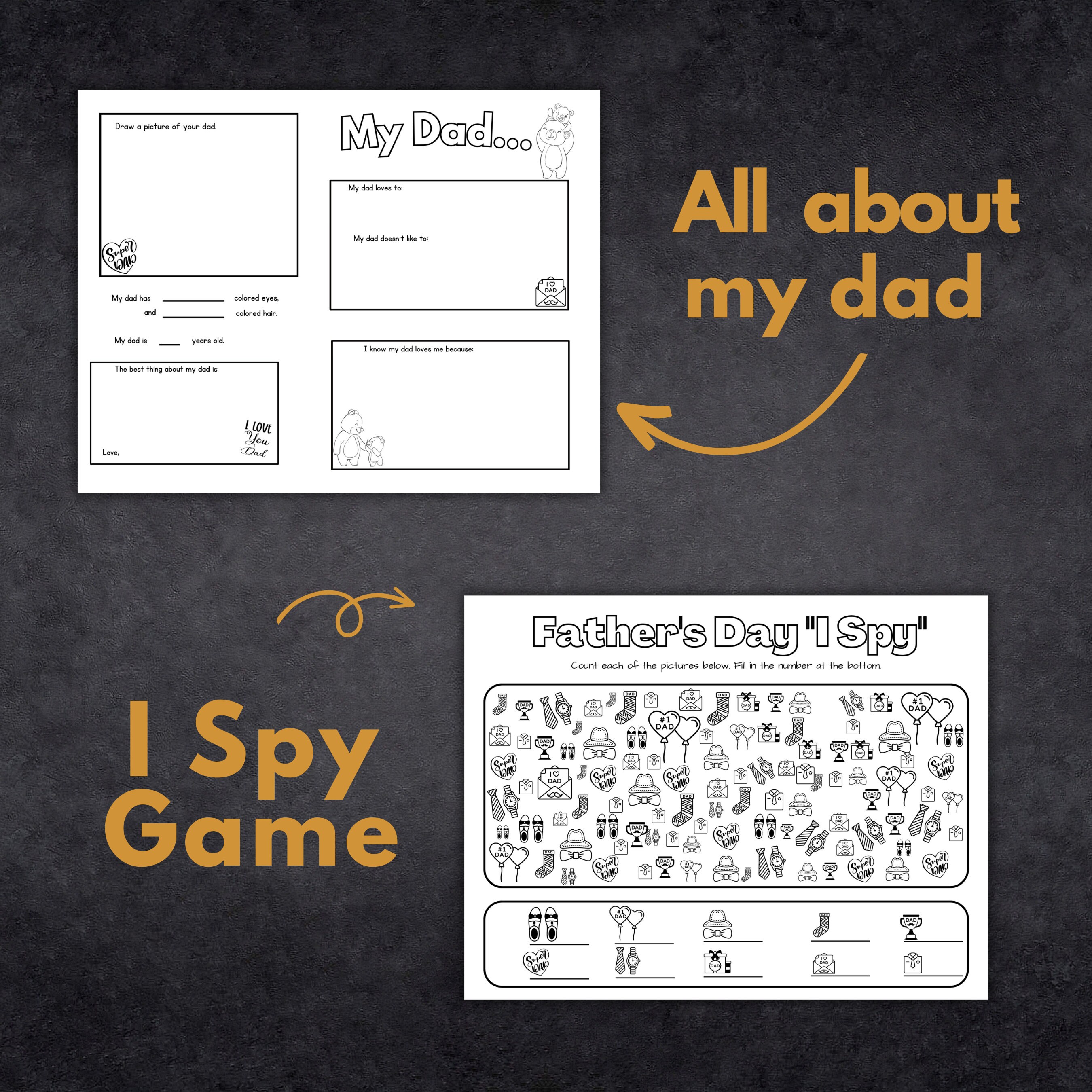 Fathers Day Activity Sheets Printable Fathers Day Coloring Pages, Diy ...