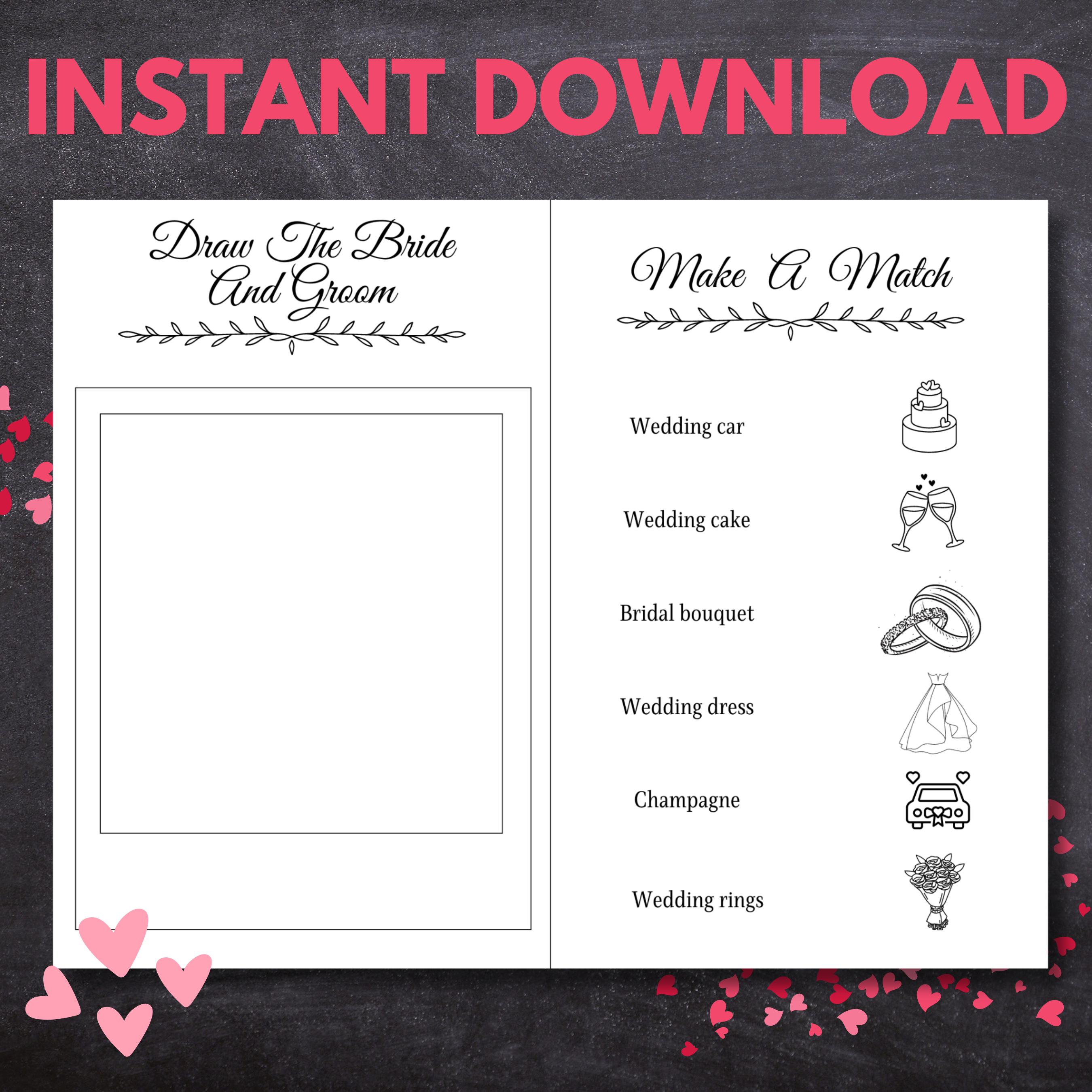 Childrens Wedding Activity Book Wedding Table Game for Kids Wedding ...