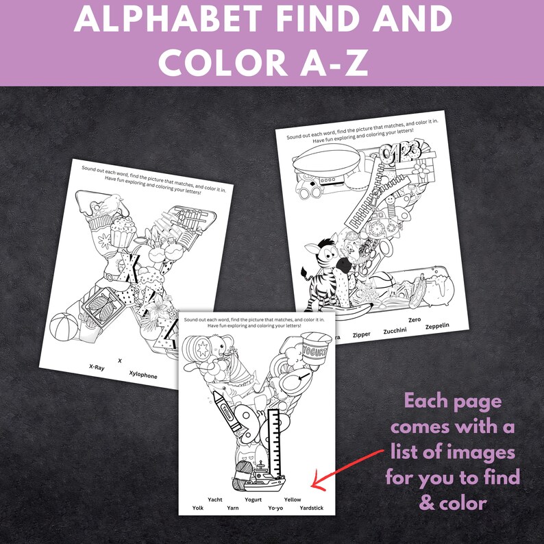 Alphabet Coloring Sheet for Children Learn to Read Activity Sheet Early ...