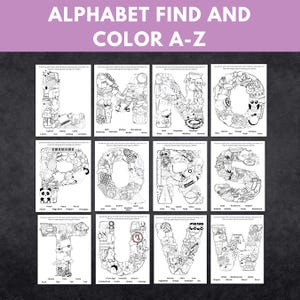Alphabet Coloring Sheet for Children Learn to Read Activity Sheet Early ...