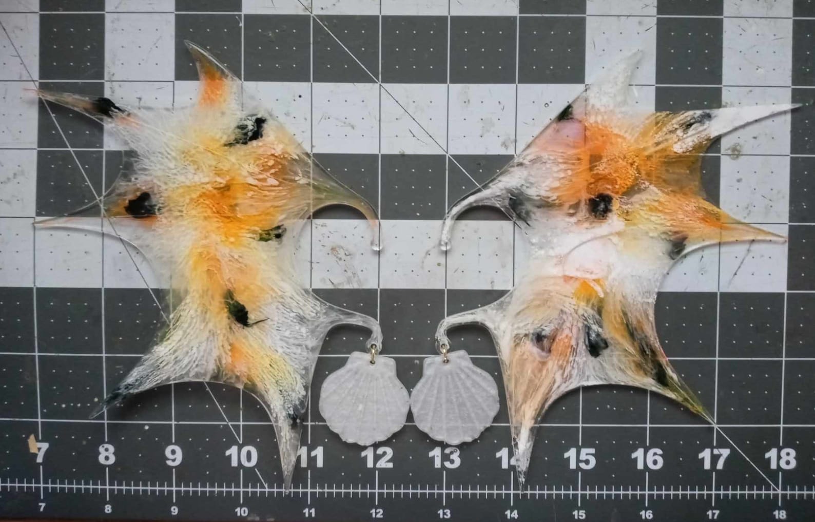 Koi Fish Ear Wraps | Resin Handmade Jewelry Accessory Dangle Mermaid ...