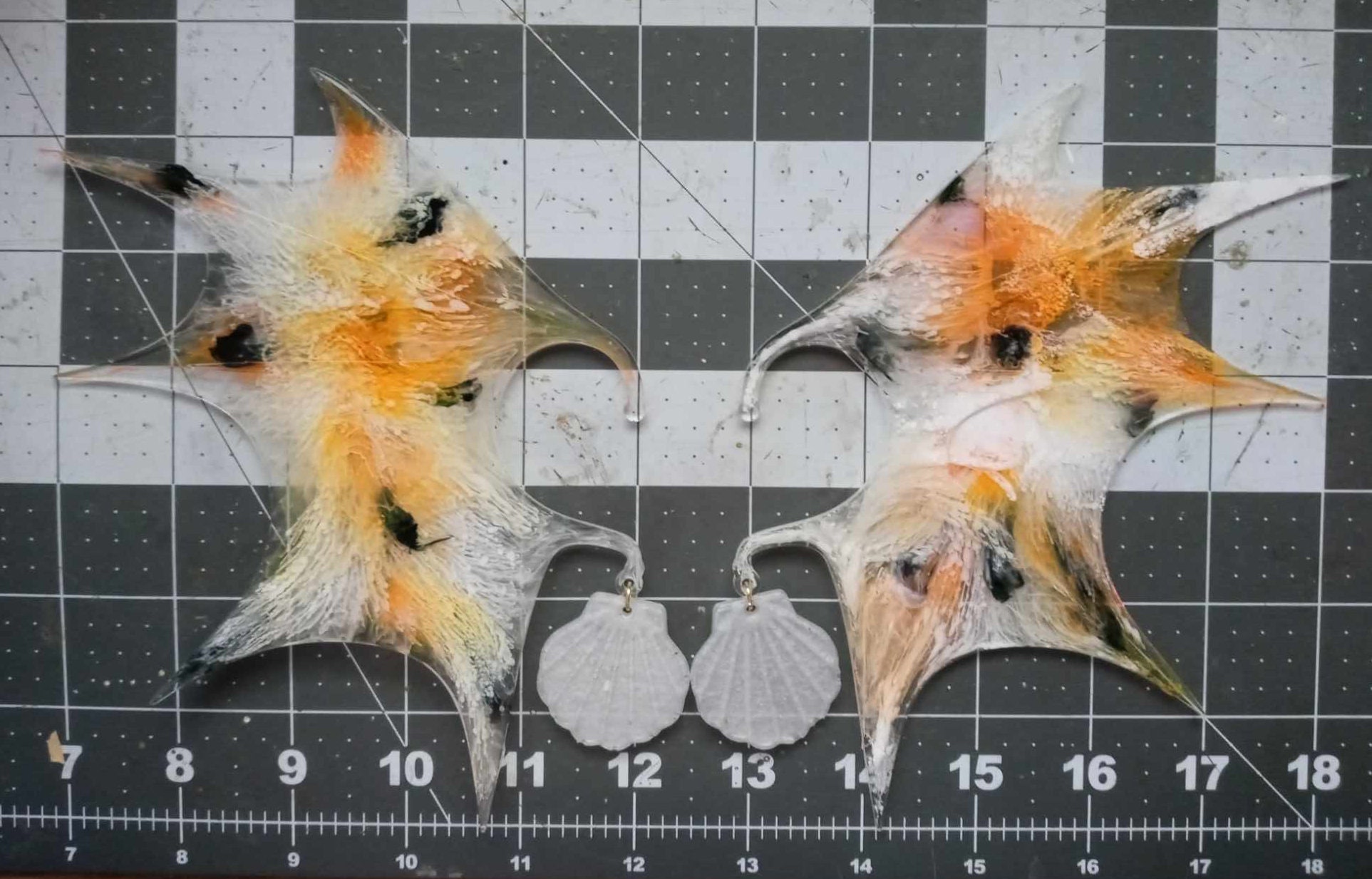 Koi Fish Ear Wraps | Resin Handmade Jewelry Accessory Dangle Mermaid ...