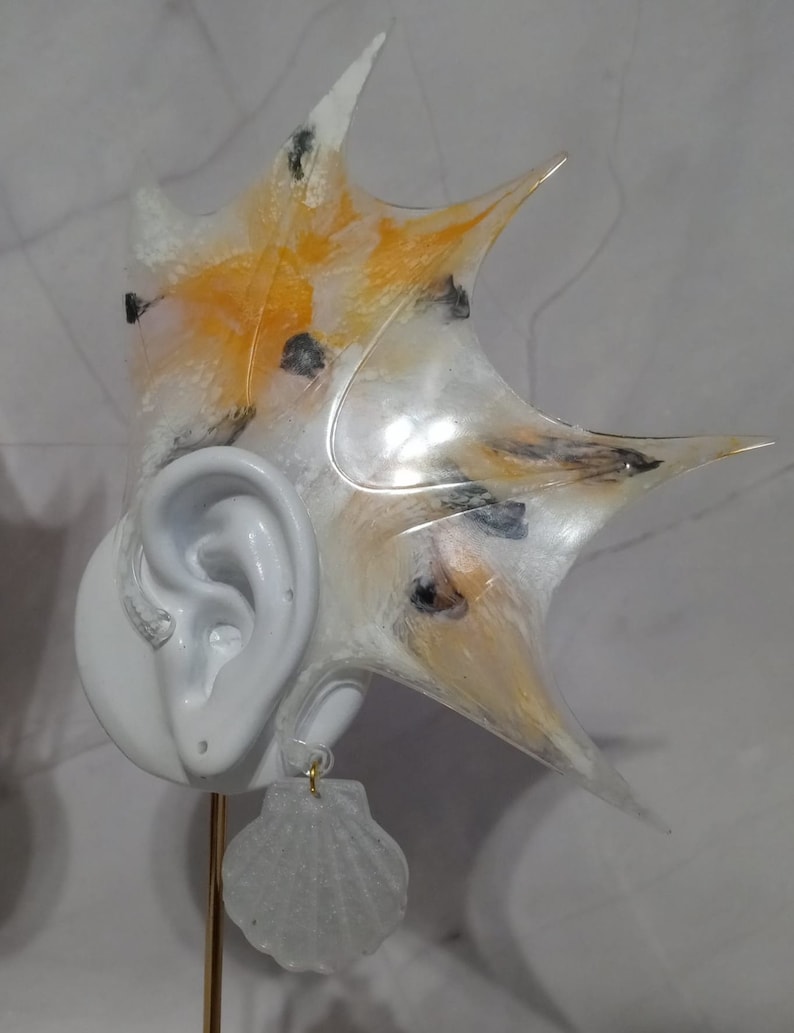 Koi Fish Ear Wraps Resin Handmade Jewelry Accessory Dangle Mermaid Sea ...