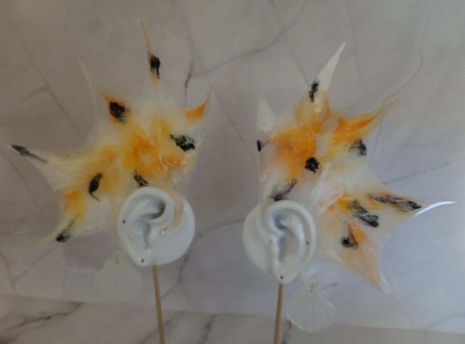Koi Fish Ear Wraps | Resin Handmade Jewelry Accessory Dangle Mermaid ...