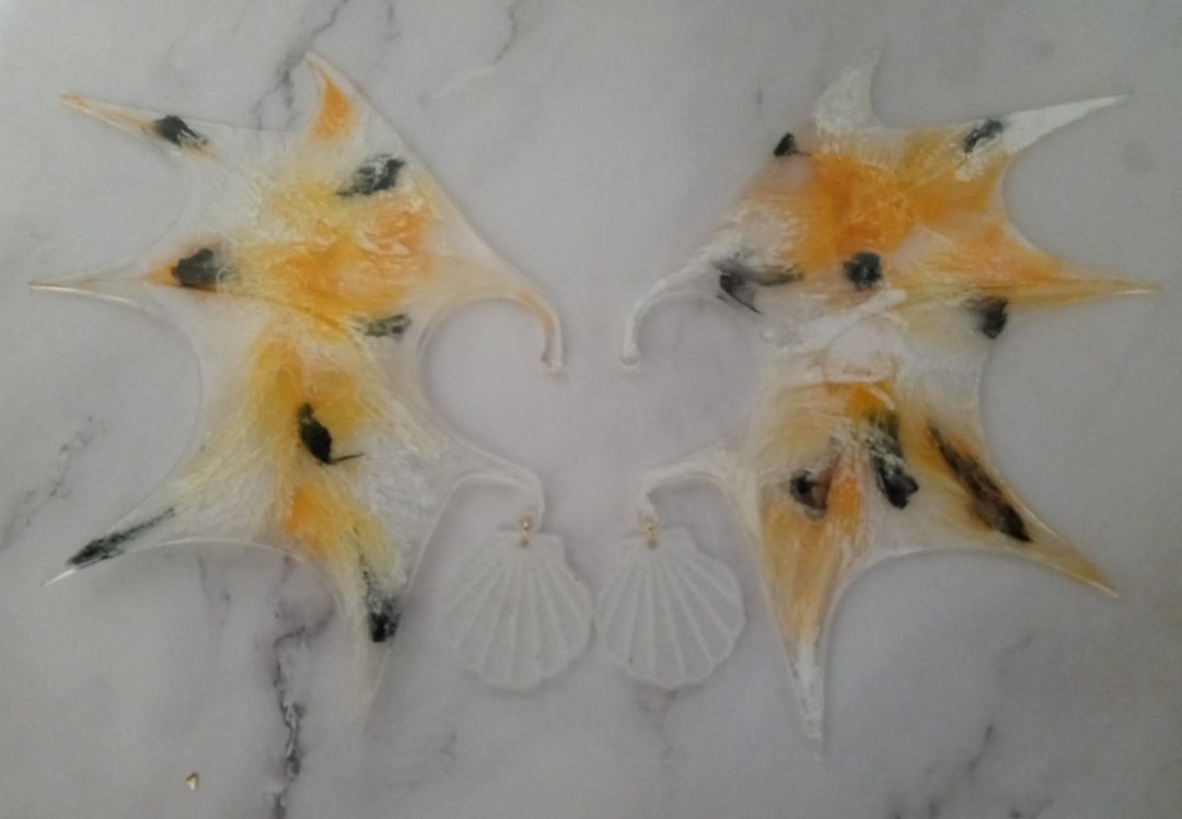 Koi Fish Ear Wraps | Resin Handmade Jewelry Accessory Dangle Mermaid ...