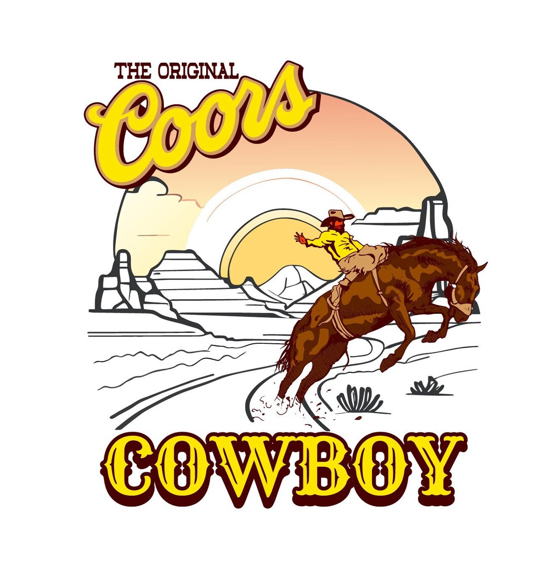 The Original Coors Cowboy PNG, Western Designs, Cowboy Png, Rodeo Png ...