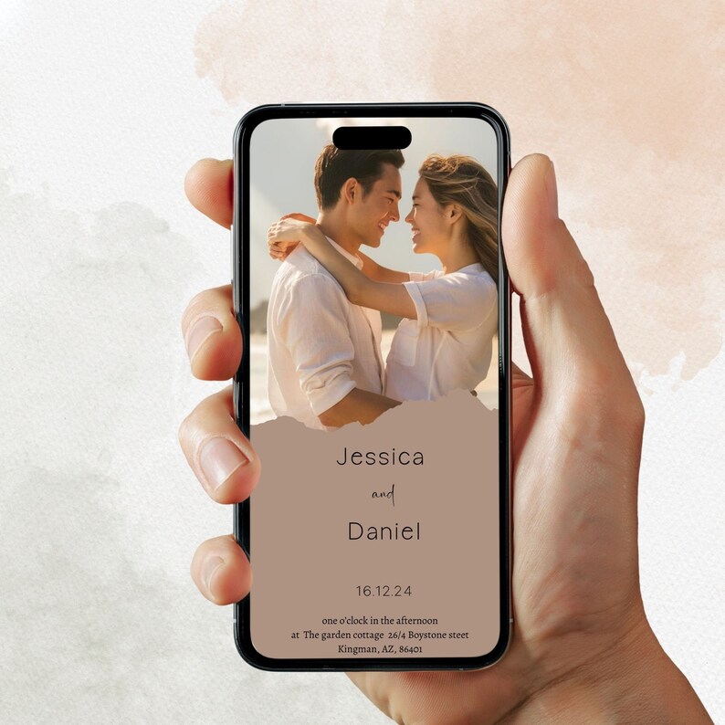 Digital Animated Wedding Invitation, Wedding Video Invitation Template ...
