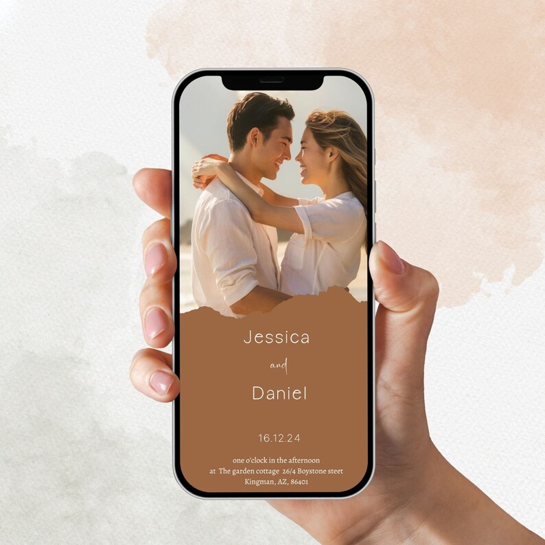 Digital Animated Wedding Invitation, Wedding Video Invitation Template ...