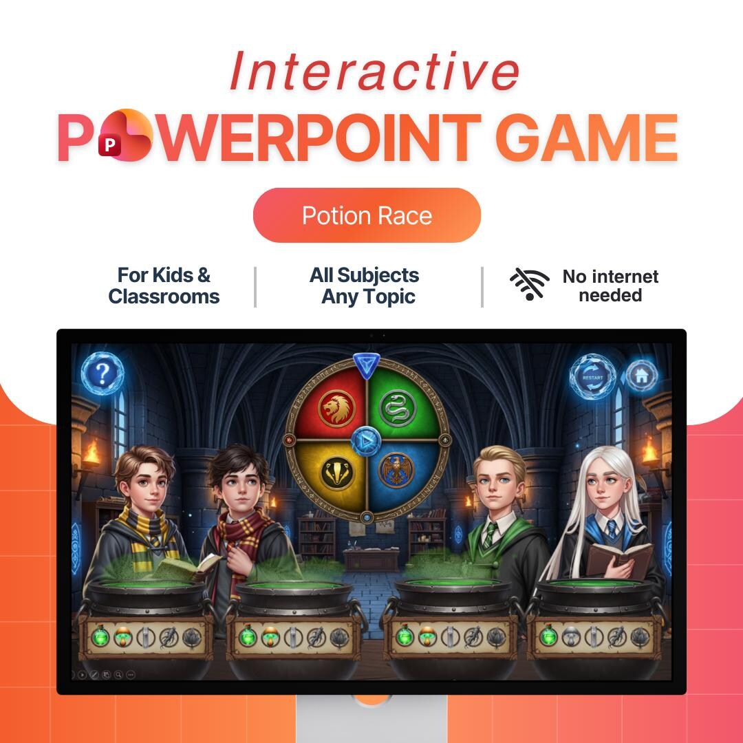 Potion Race – Interactive Powerpoint Game for Kids | Spin the Wheel ...