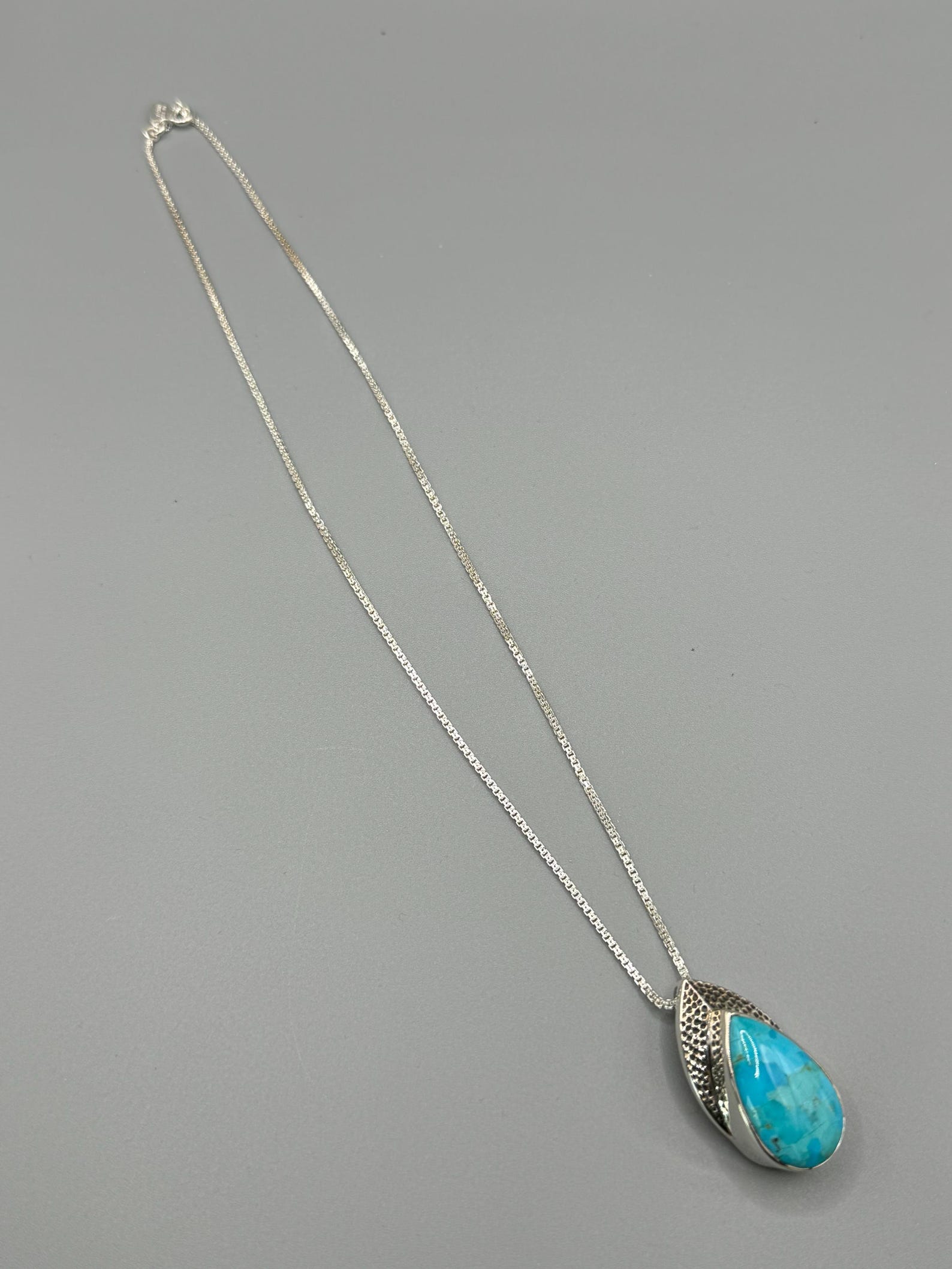 Nicky Butler Teardrop Robin's Egg Blue Turquoise 925 Sterling Silver ...