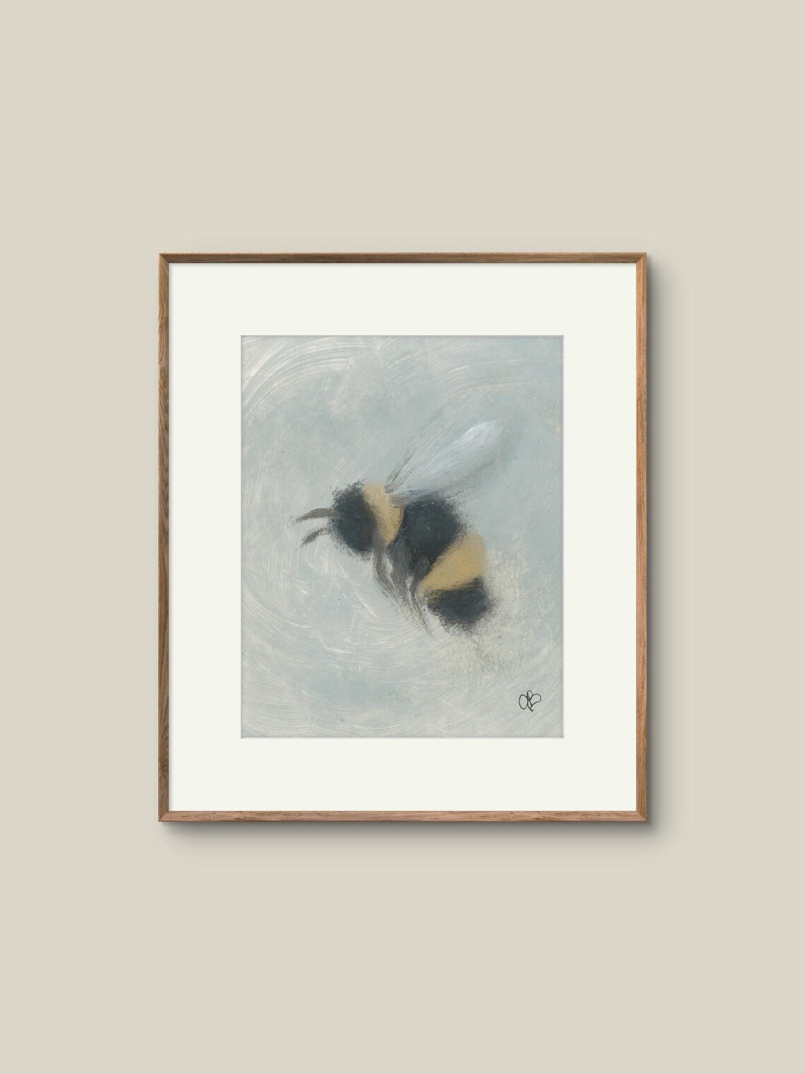 Whimsical Bee Oil Painting | Original Art | Summer Art | Wall Art ...