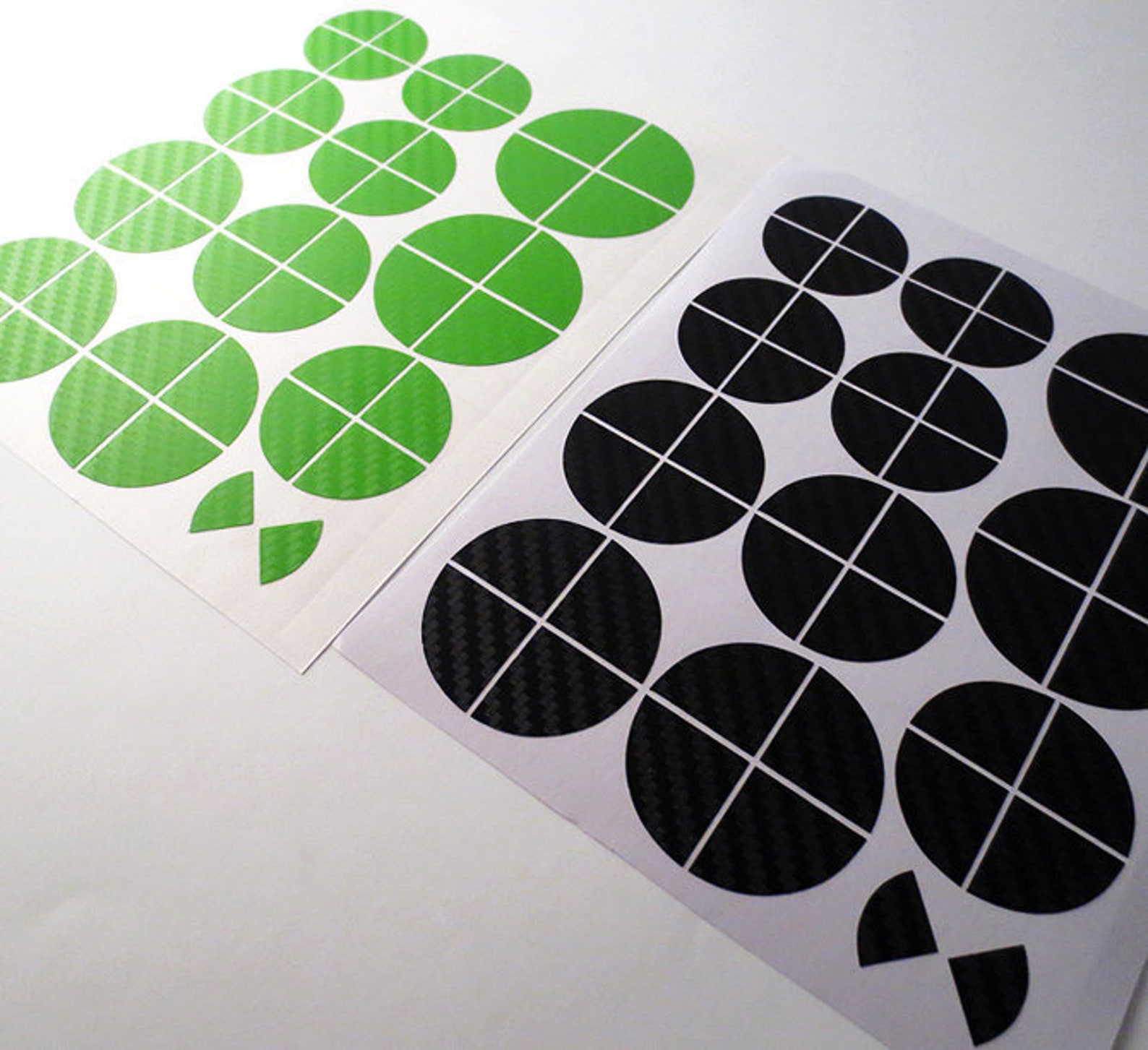 Black & Green CARBON Decals for BMW Badge, Roundel Inserts, Badge ...