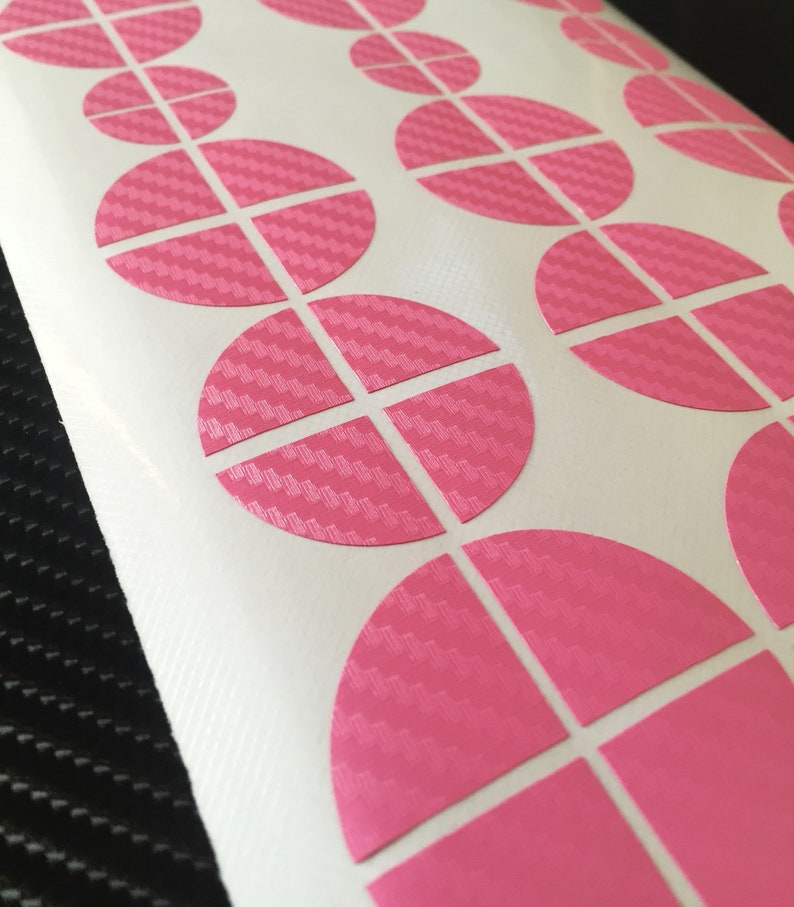White & Pink CARBON Decals for BMW Badge, Roundel Inserts, Badge ...
