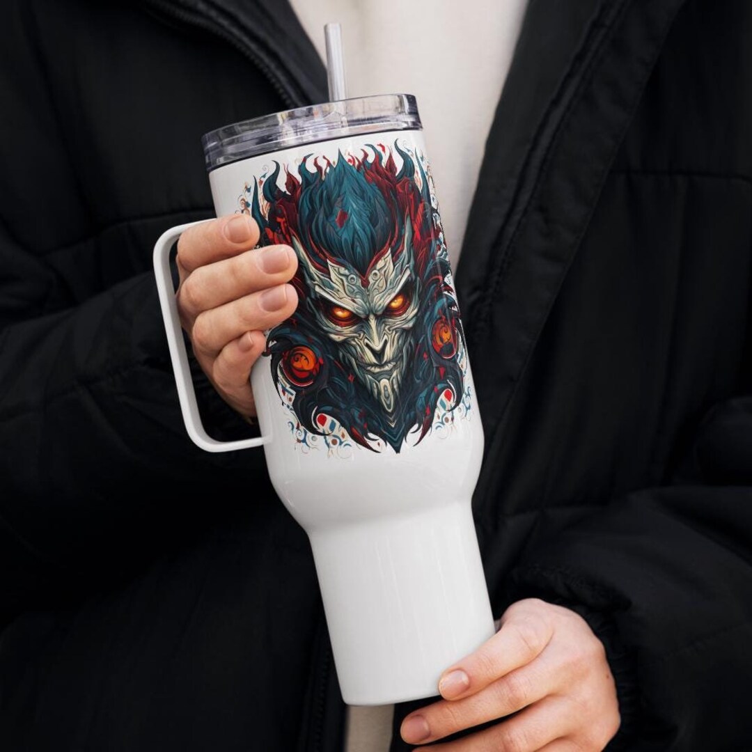 Vampire Travel Mug With Handle Halloween Coffee Cup Spooky Vampire ...