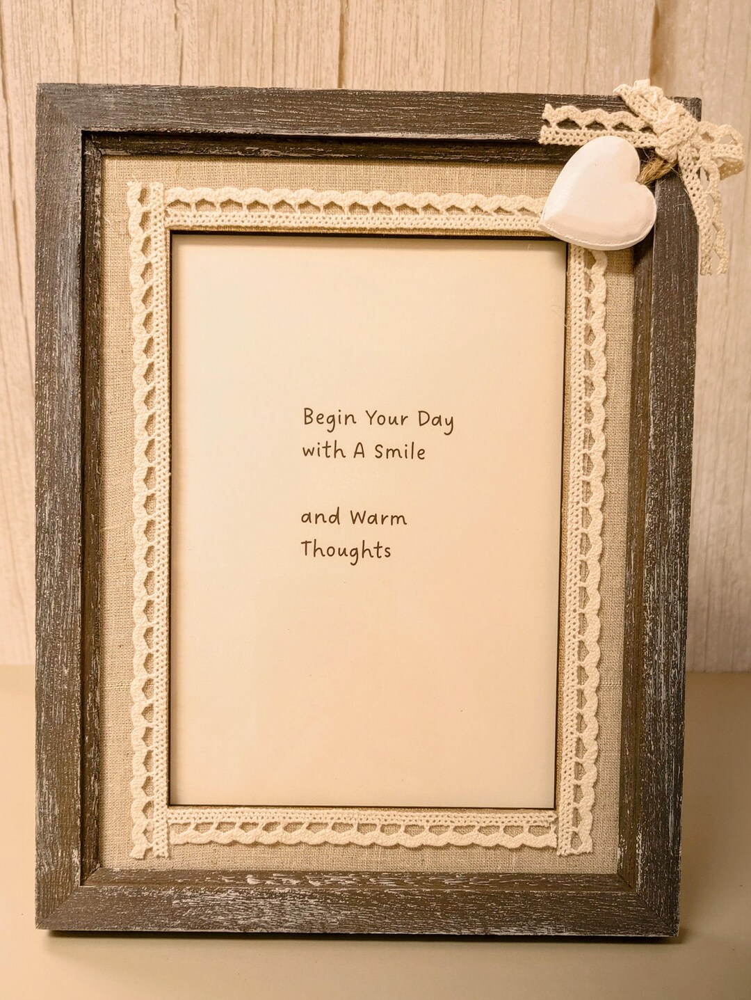 Morning Affirmation Wall Art | Warm Thoughts Framed Inspirational Quote ...