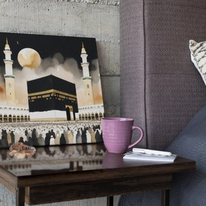 Mecca Kaaba Abstract Watercolor Wall Art | High-resolution Print of ...