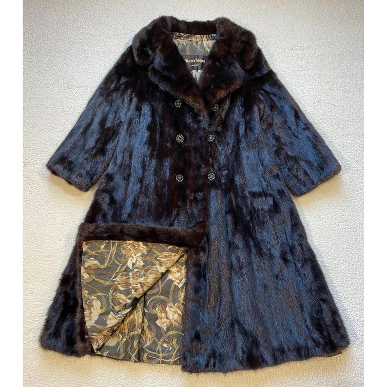 Vintage 70s Mink Fur Coat - Blum’s Vogue Chicago Designer - Womens M - Etsy