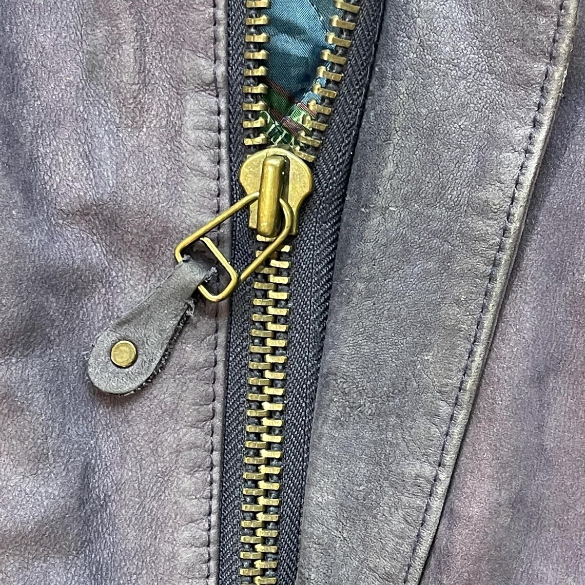Vintage 90s Lavender Suede Bomber Jacket: Faded Purple Leather, Mens M ...