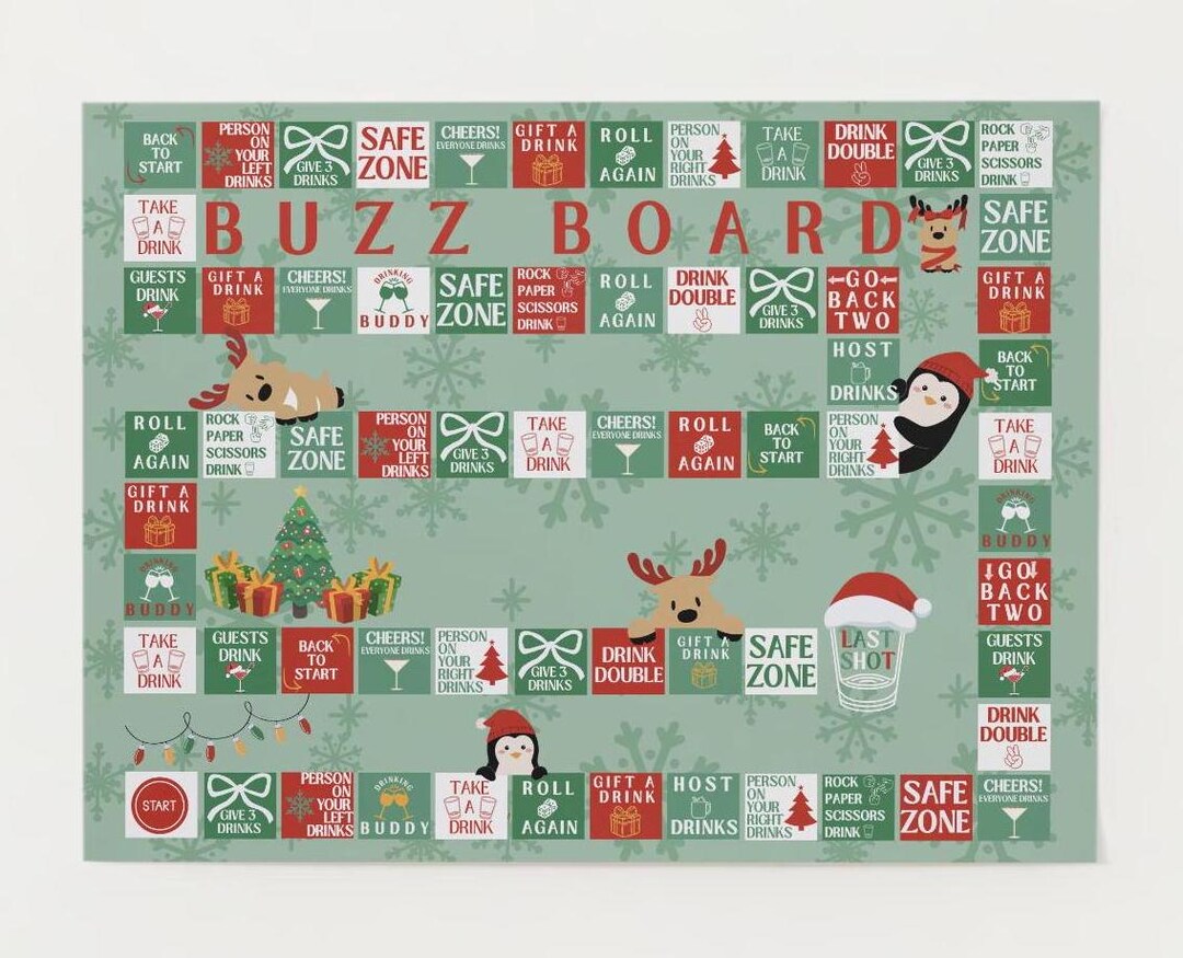 Christmas Themes Buzz Board - Etsy