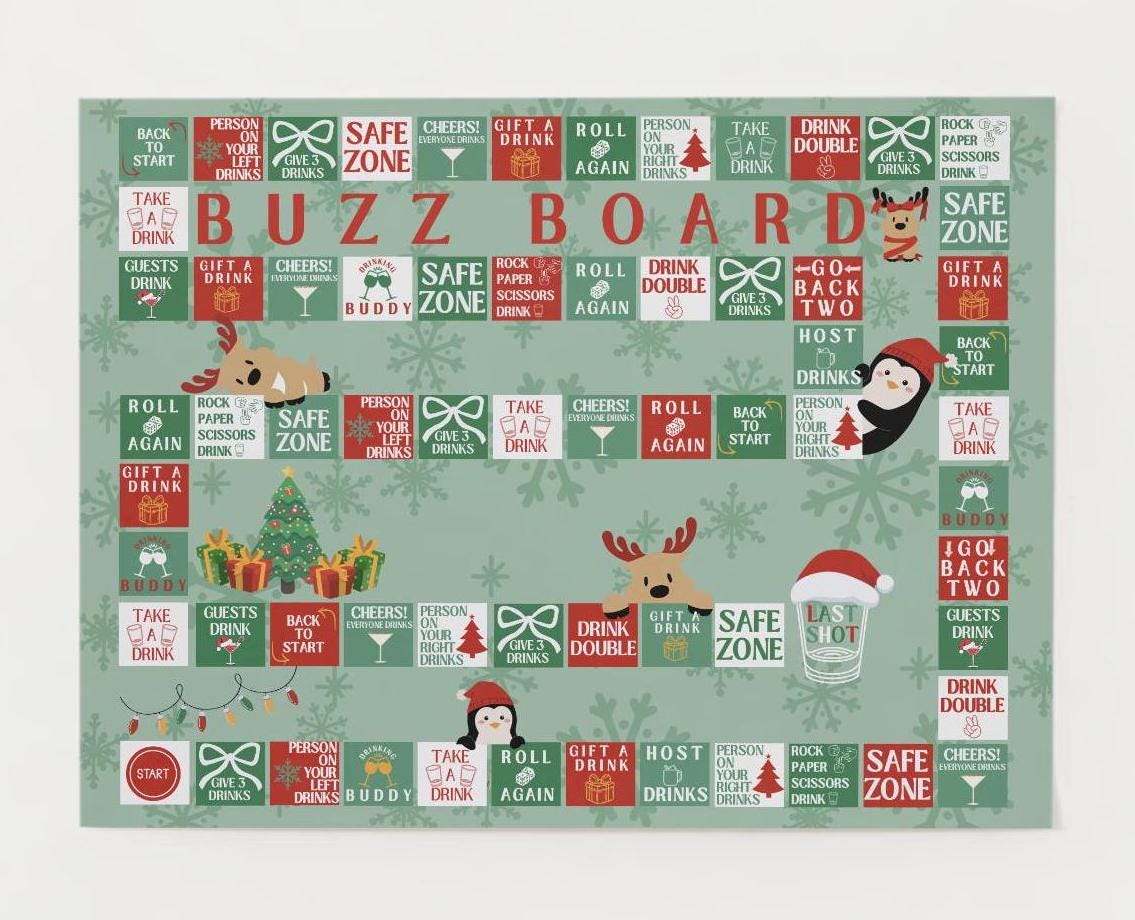 Christmas Themes Buzz Board - Etsy