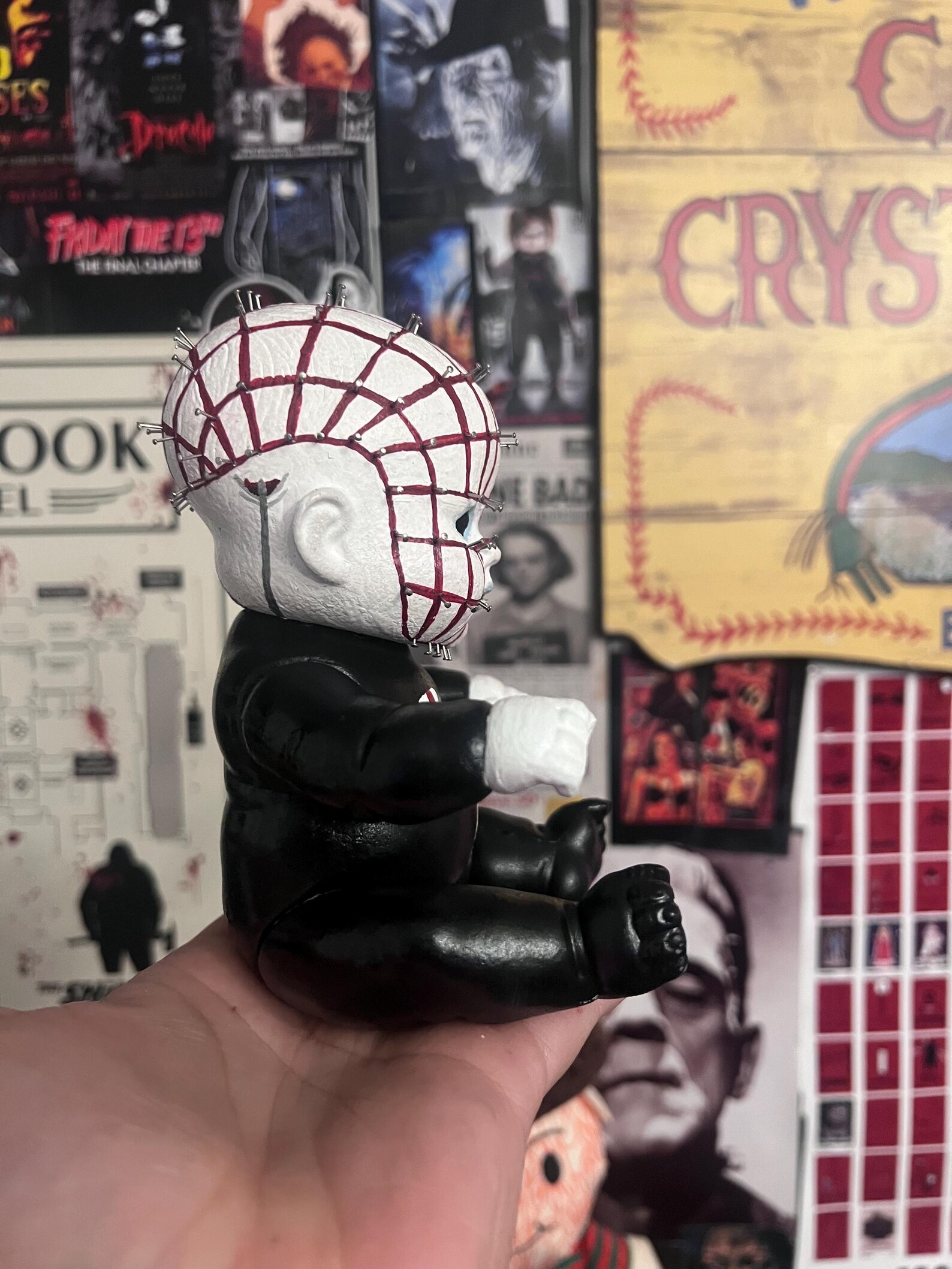 Custom Made Horror Movie Baby Doll - Hellraiser Pinhead - Etsy