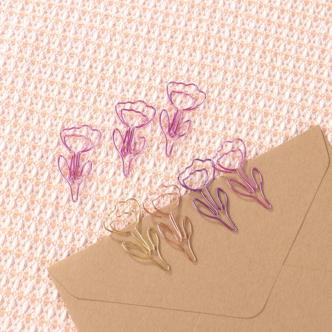 Cute Paperclip for Planners, Tulip Flower Paperclip, Planner ...