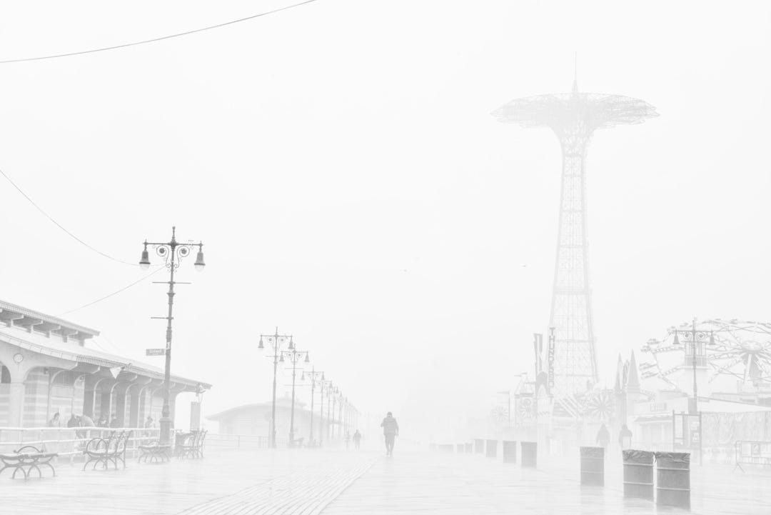 Disappearing Into the Void coney Island NYC 11X14 Photo - Etsy