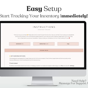 Inventory Tracker; Inventory Spreadsheet, Inventory Template, Google ...