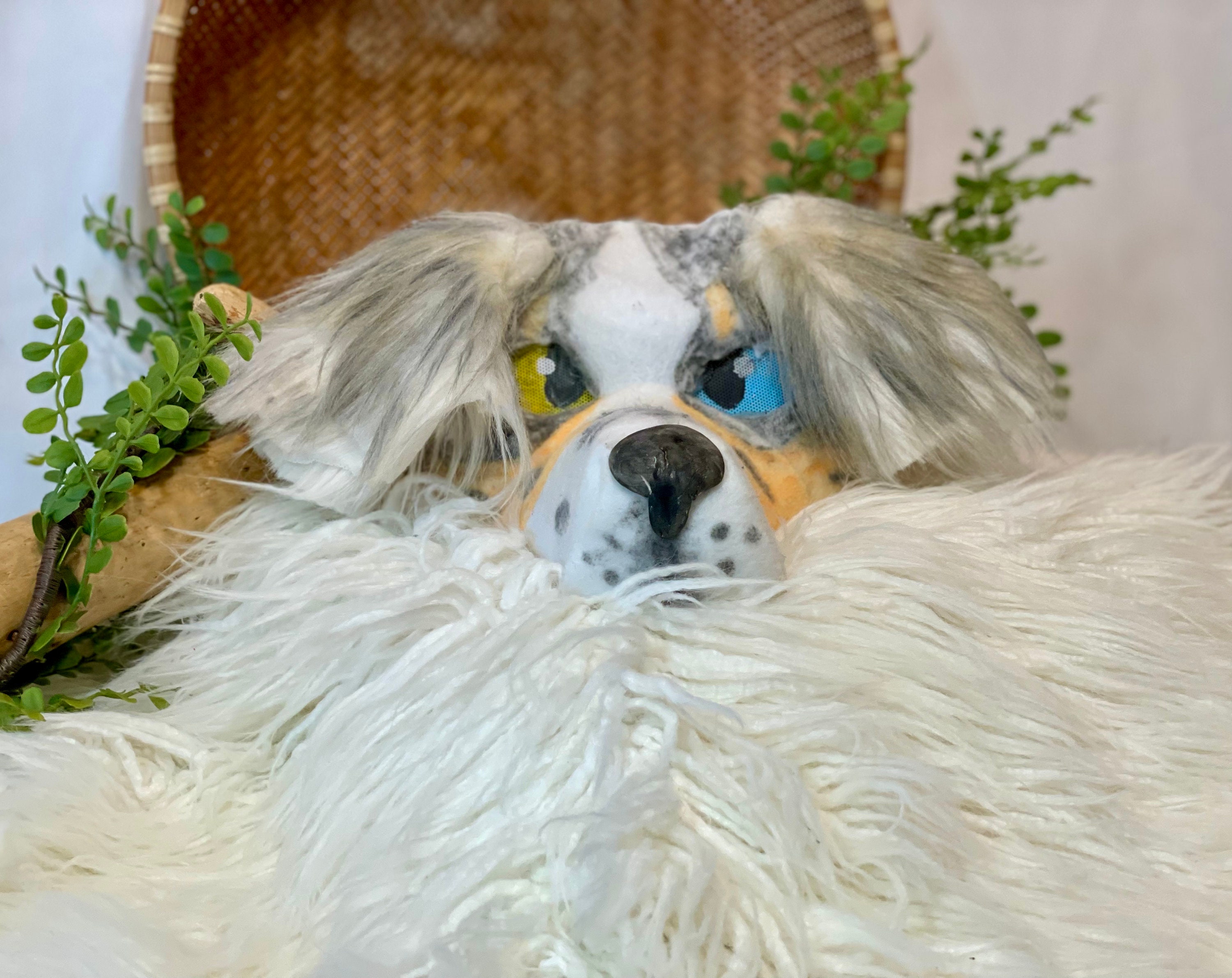 Felted Therian Dog Mask Kids Dress up Costume/cosplay Australian ...