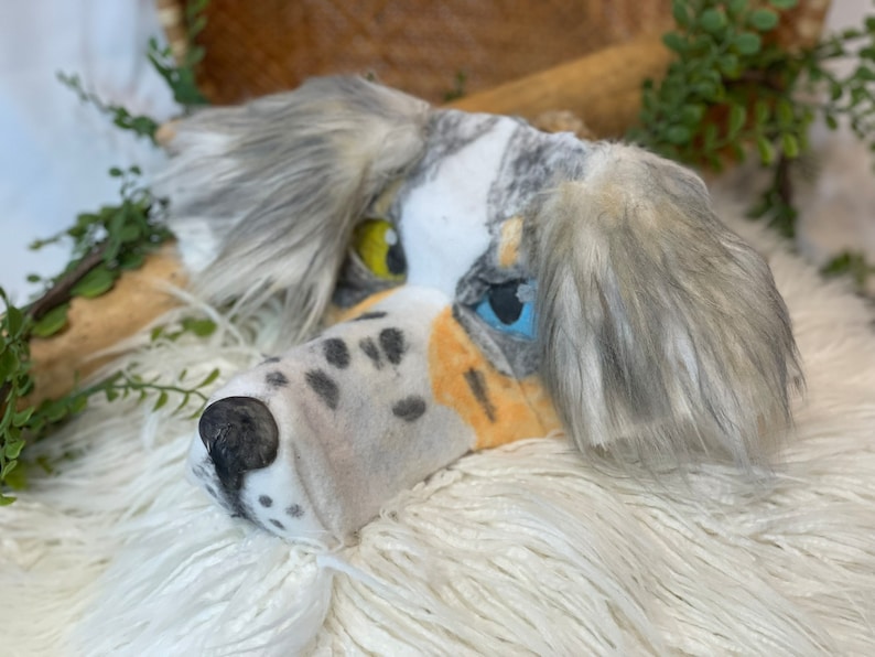 Felted Therian Dog Mask Kids Dress up Costume/cosplay Australian ...