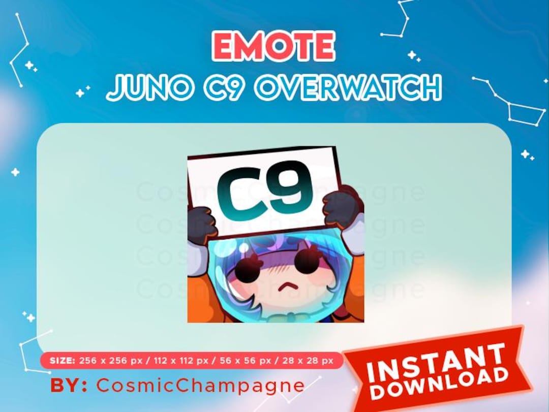 Juno Overwatch Emote C9 / Meme /emote for Discord, Youtube, Twitch, and ...