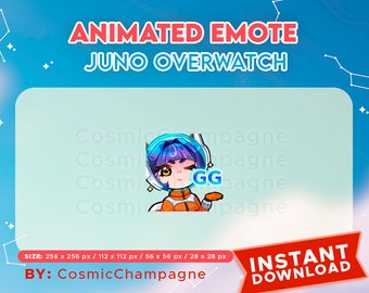 Juno Overwatch Emote Set /twitch Emote Collection for Discord, Youtube ...