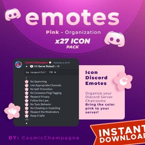 Pink Sakura Discord Icons Set / X 27 Organization and Productivity ...