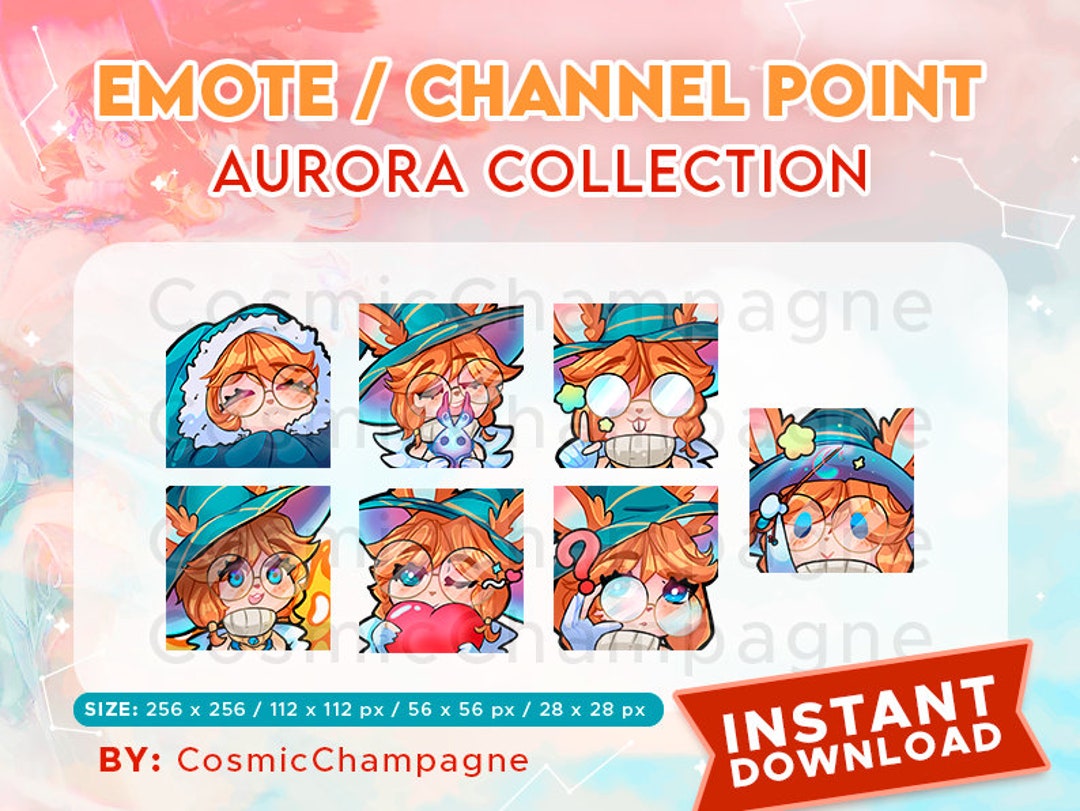 Aurora League of Legends Emotes / Channel Point Collection, Lol Emote ...