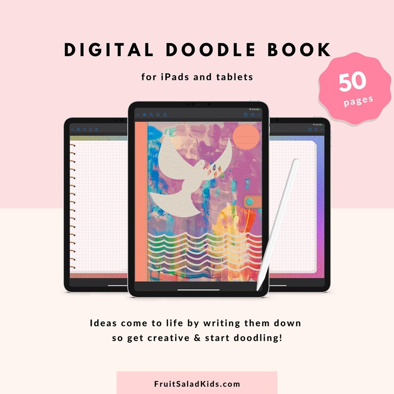 DIGITAL BUNDLE! Art Book, Notebook & Doodle Book! - Etsy
