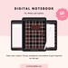 Digital Note Book - Classic Tartan - Etsy
