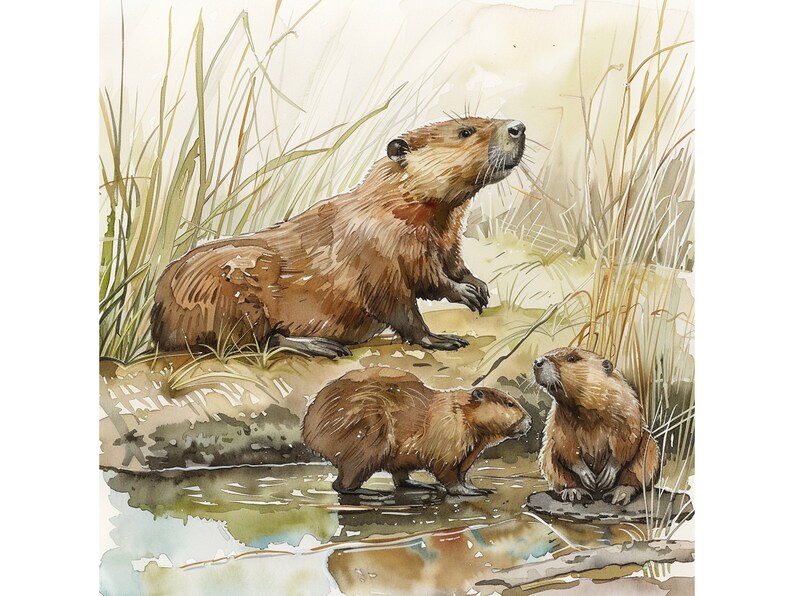 Beaver PNG Clipart Digital Download Animal Images Animal Art Animal ...
