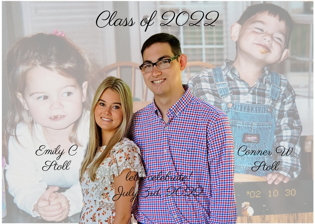 Twins Graduation Announcements, Custom Design, Grad Party, Invite ...