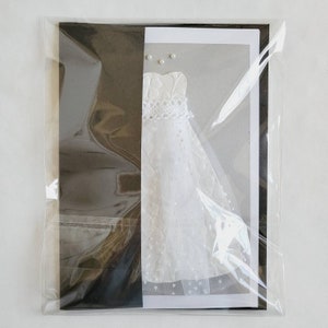 Wedding, Engagement, Bridal, Handmade Card, Tulle, Fabric, Paper ...