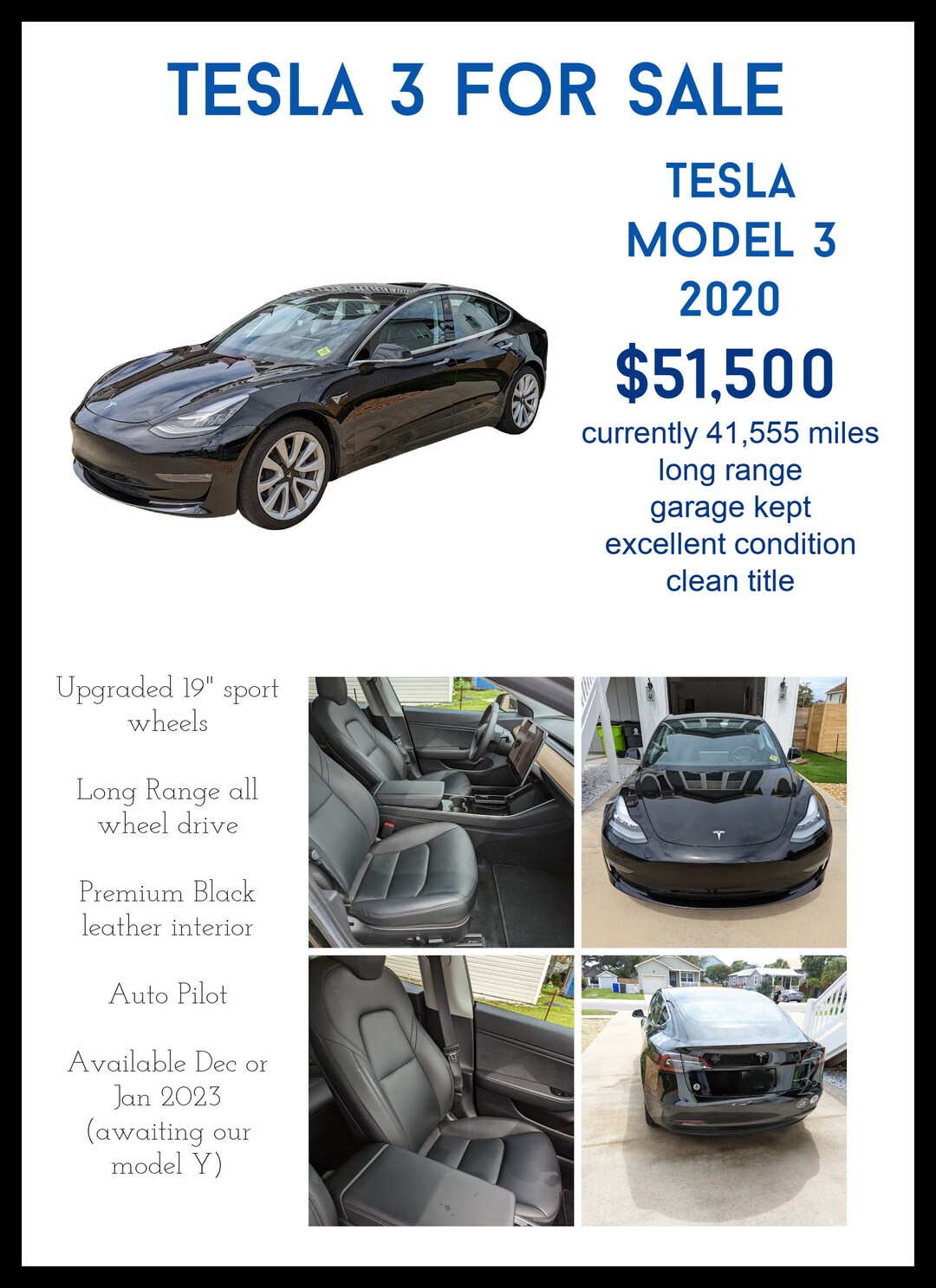Custom Car for Sale Digital Download, Flyer, Brochure, Used Car ...