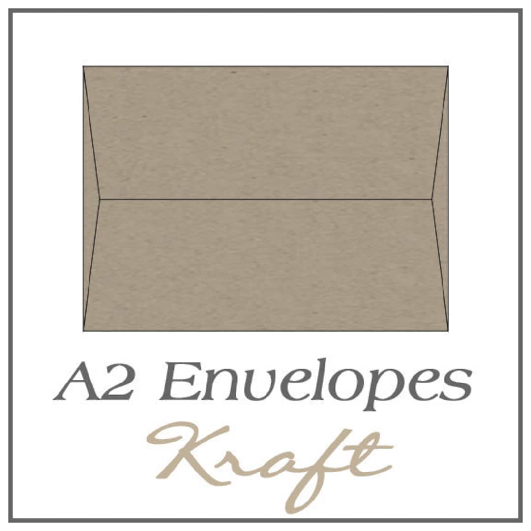 A2 Envelopes - Kraft - Etsy