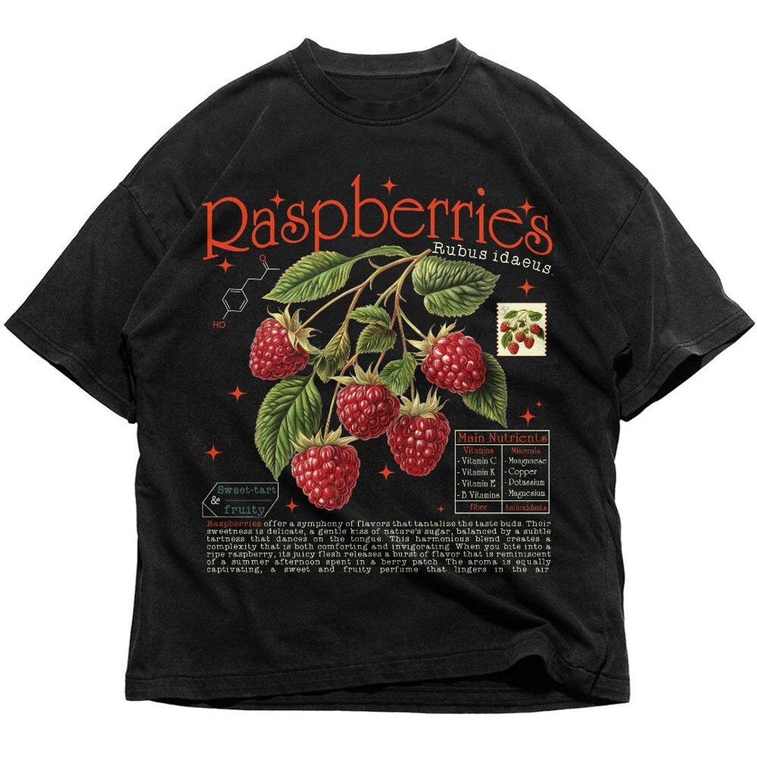Anatomy Raspberry Shirt, Retro Fruit Knowledge Raspberry Graphic Gift ...