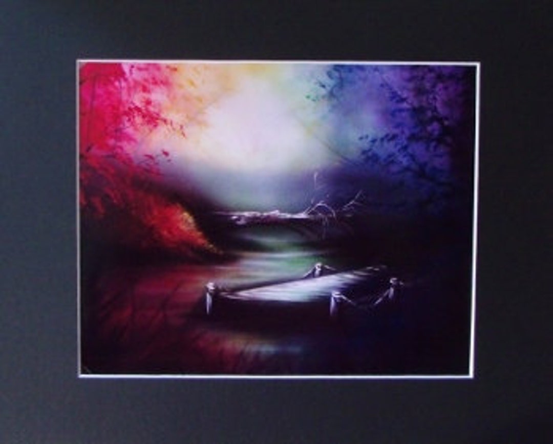 The Land of Roy G Biv Rainbow Landscape Reproduction Print of Original ...