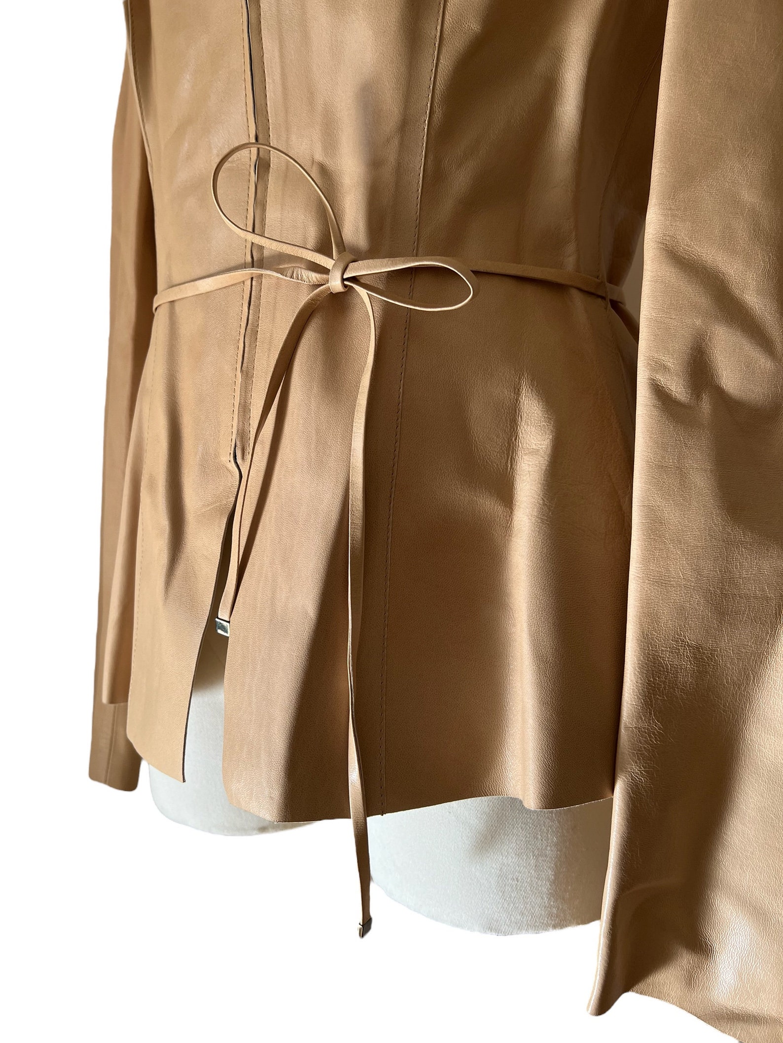 Gucci Sand Beige Leather Jacket - Etsy